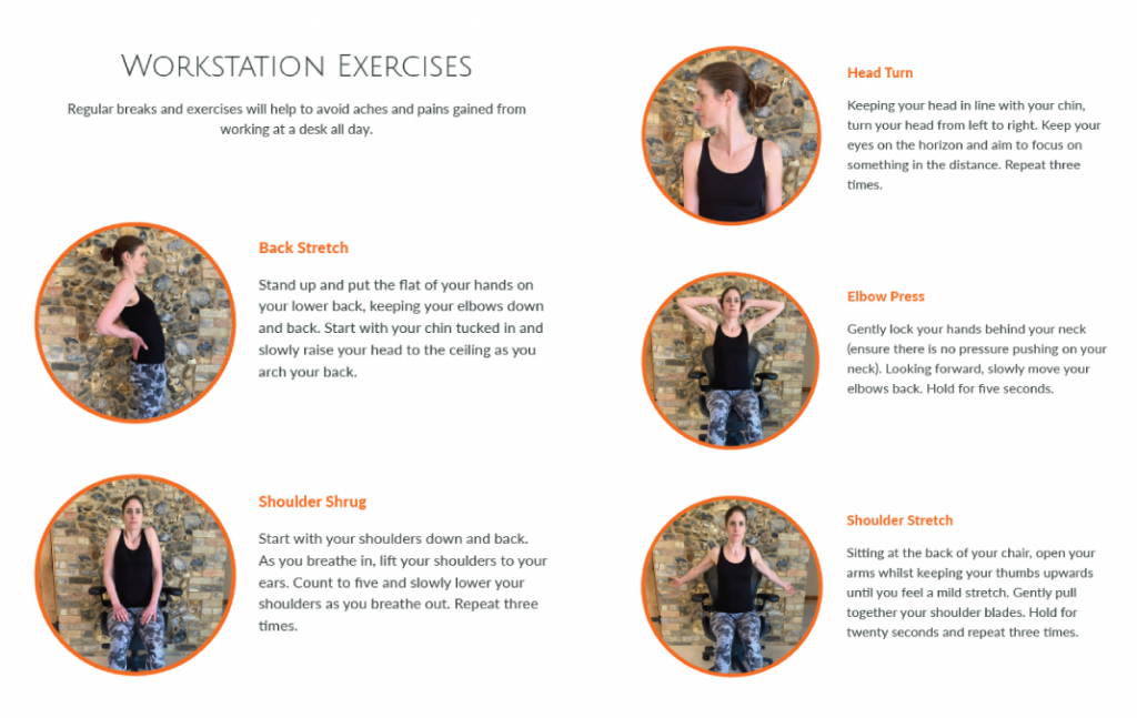Workstation Exercises - Rehab Direct